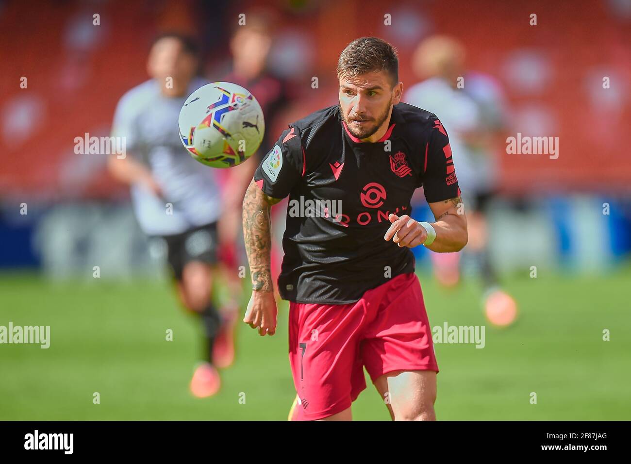 Cristian Portugués Portu of Real Sociedad during the La Liga match ...