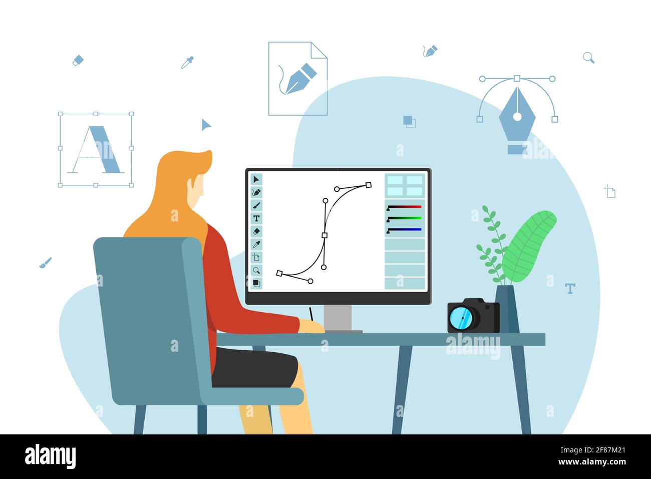 Monitor agency Stock Vector Images - Alamy