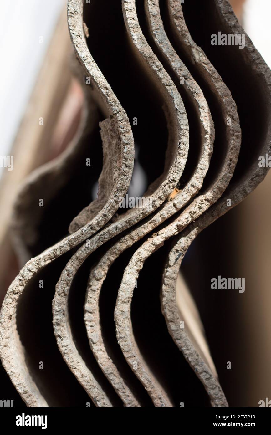 Asbestos pattern close-up. Texture Stock Photo - Alamy