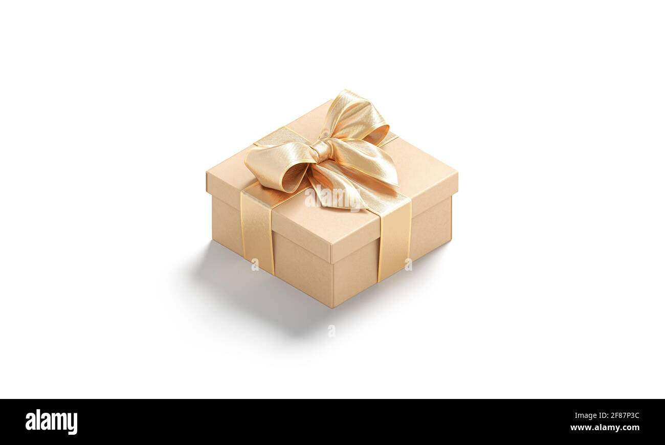 Gold gift box hi-res stock photography and images - Alamy