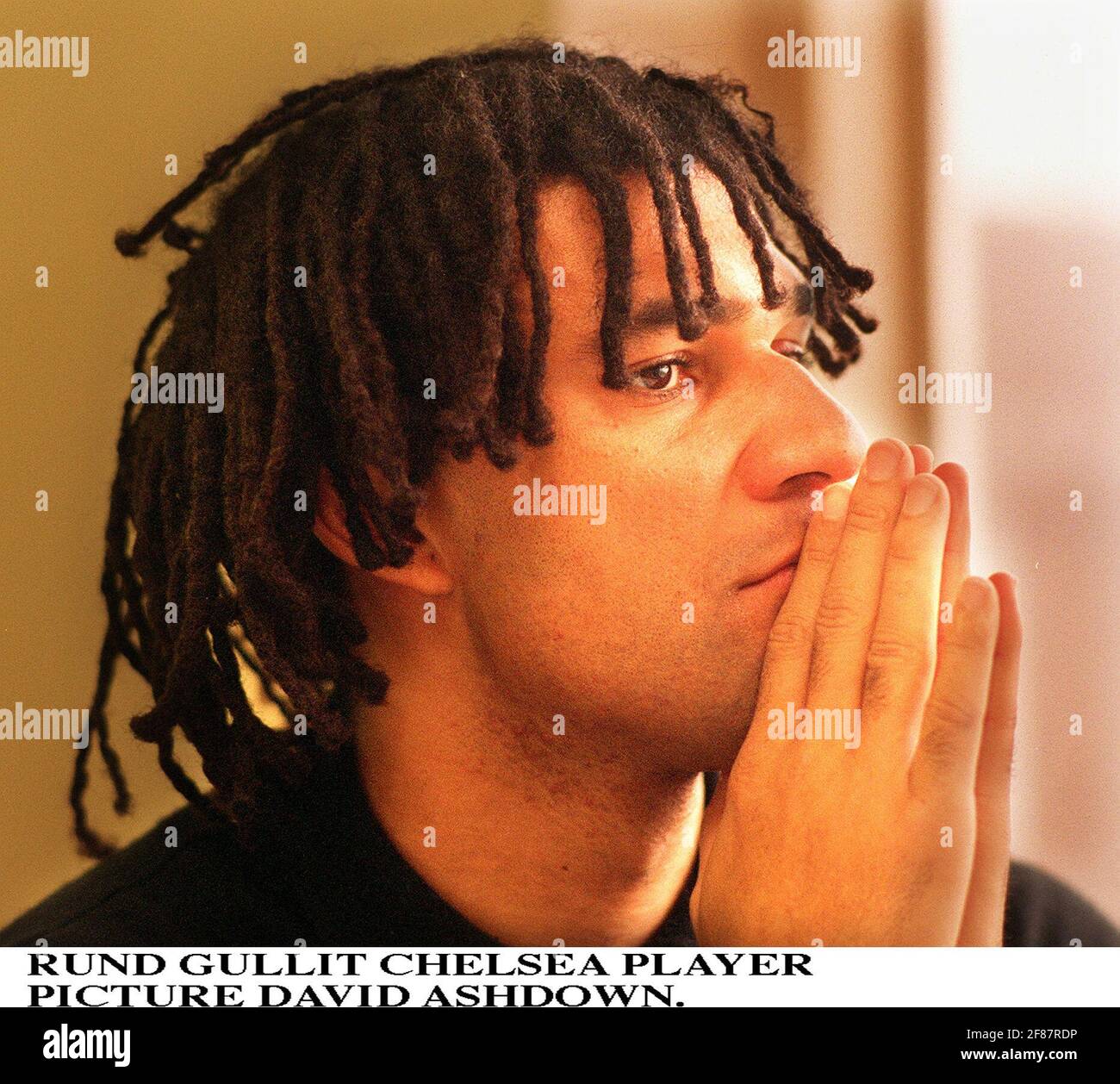 Ruud Gullit Chelsea and Dutch International Player Stock Photo - Alamy