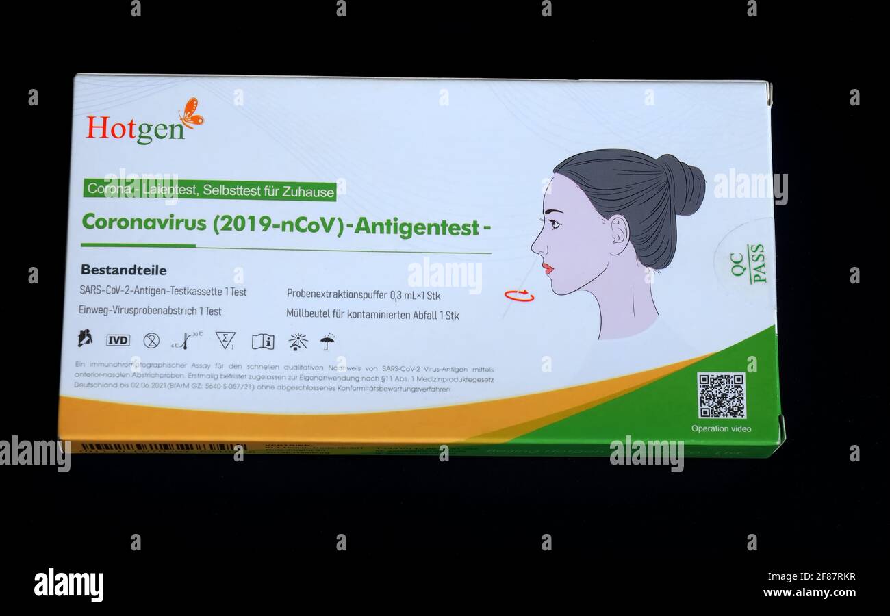 Covid antigen testing strip hi-res stock photography and images - Alamy