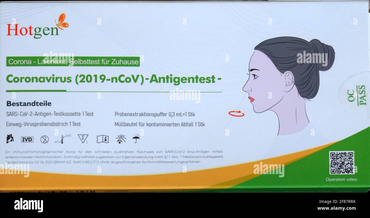 Covid antigen testing strip hi-res stock photography and images - Alamy