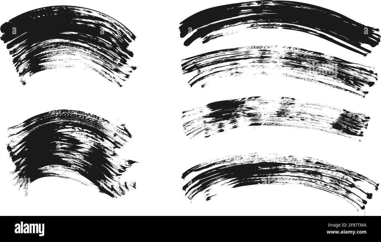 Flat Fan Brush Regular Curved Background Mix High Detail Abstract ...