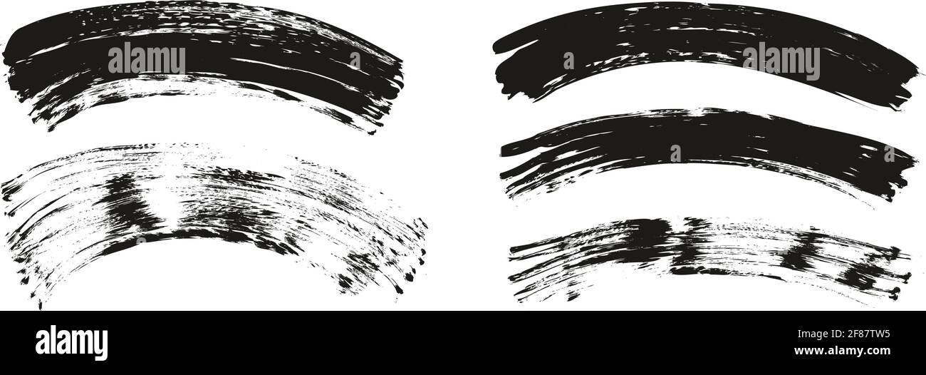 Flat Fan Brush Regular Curved Background Mix High Detail Abstract ...