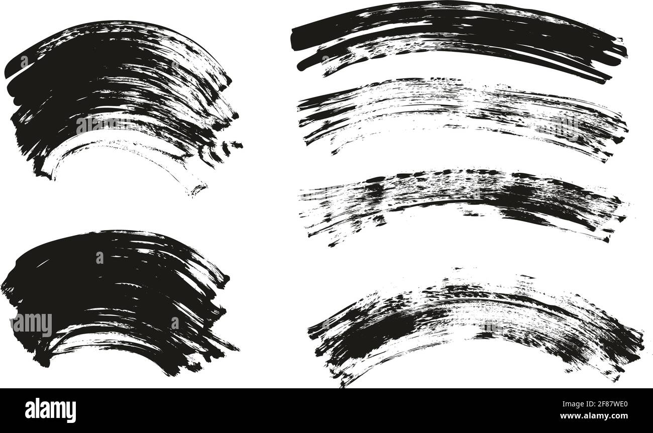 Flat Fan Brush Regular Curved Background Mix High Detail Abstract ...