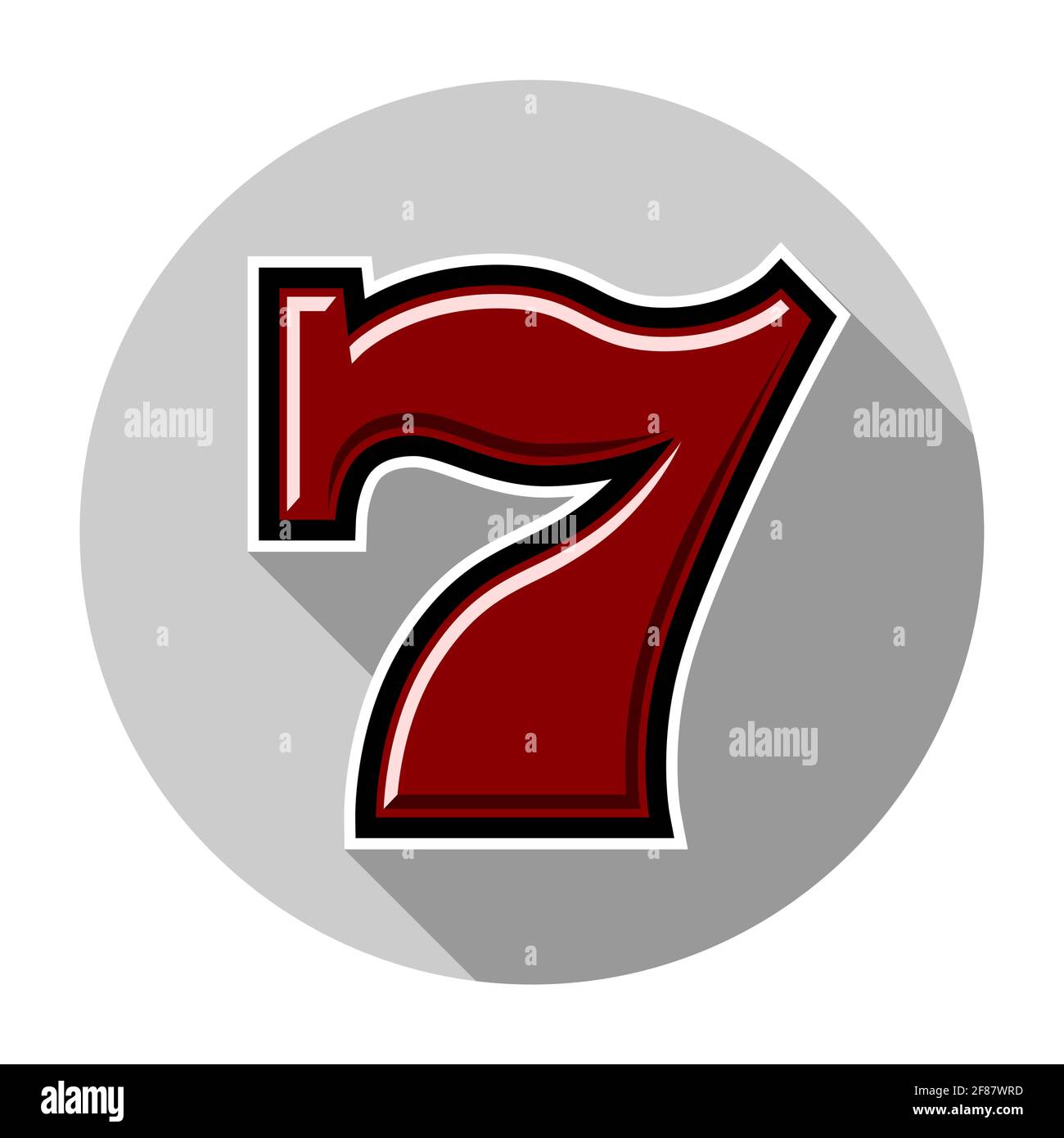 Lucky Number 7 Vector