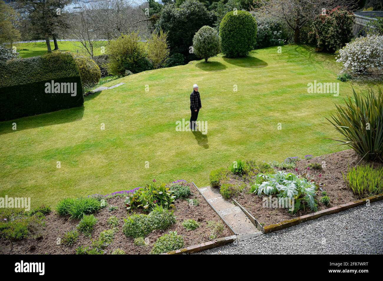 Curator Britannia Museum Royal Naval College, Dr Jane Harrold stands in ...