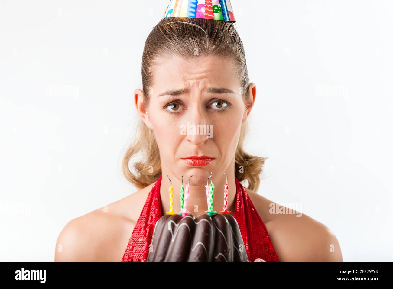 Grumpy woman birthday hi-res stock photography and images - Alamy