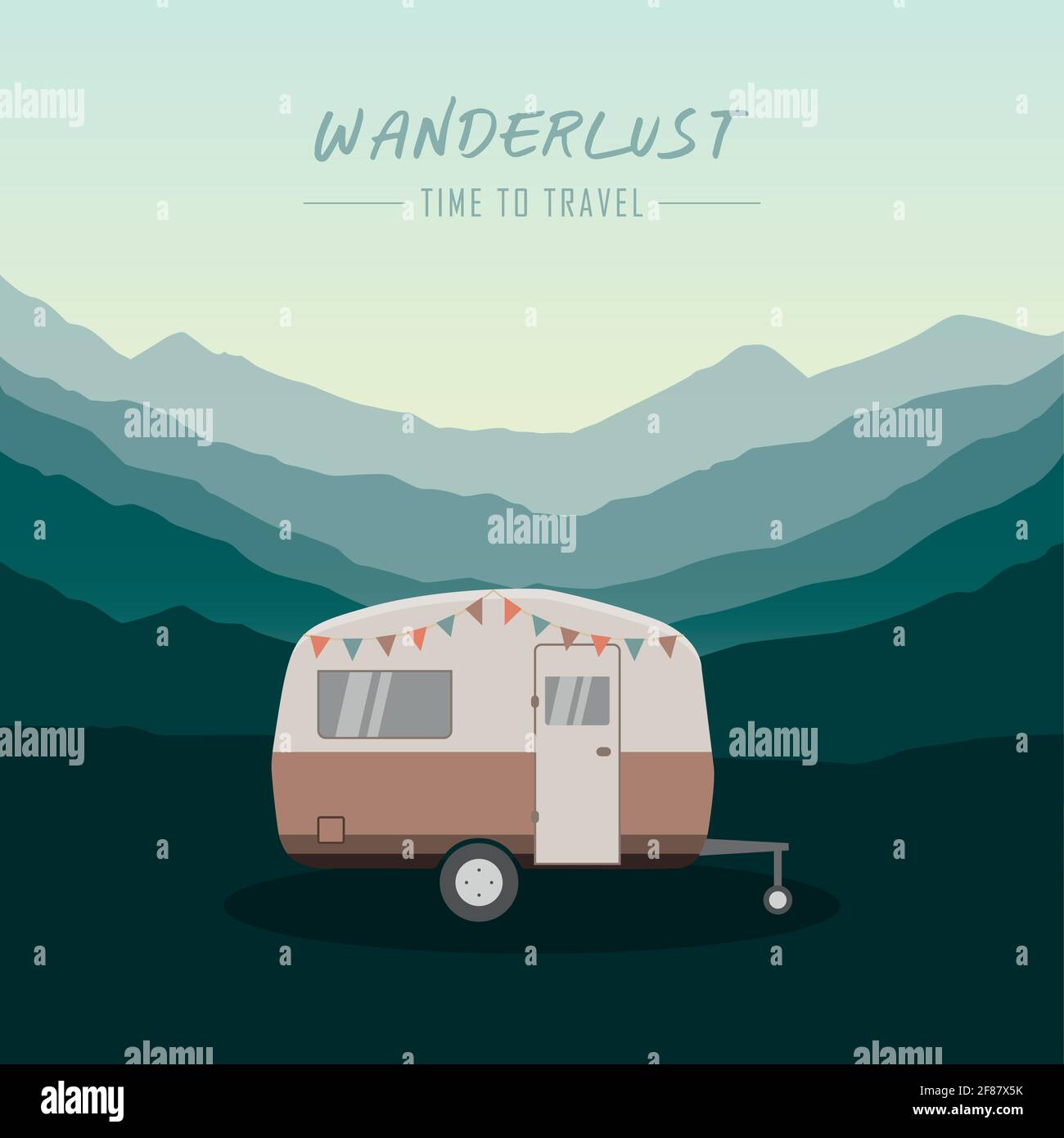 Tourism concept family holiday Stock Vector Images - Alamy