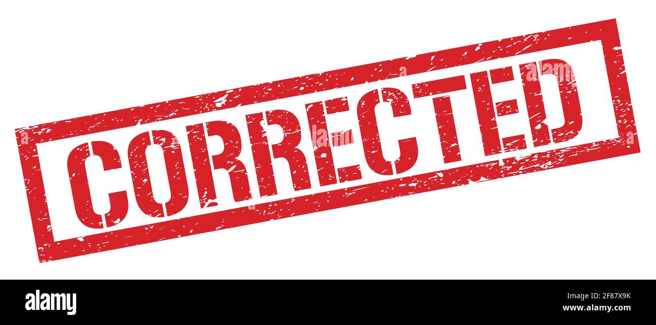 Corrected stamp hi-res stock photography and images - Alamy