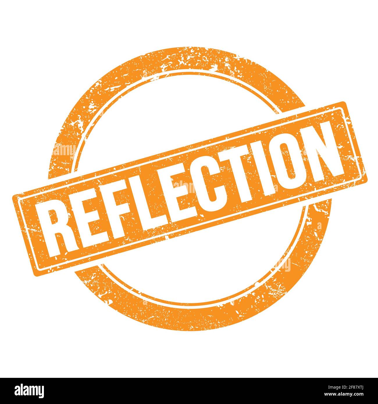 Reflection text on orange Cut Out Stock Images & Pictures - Alamy