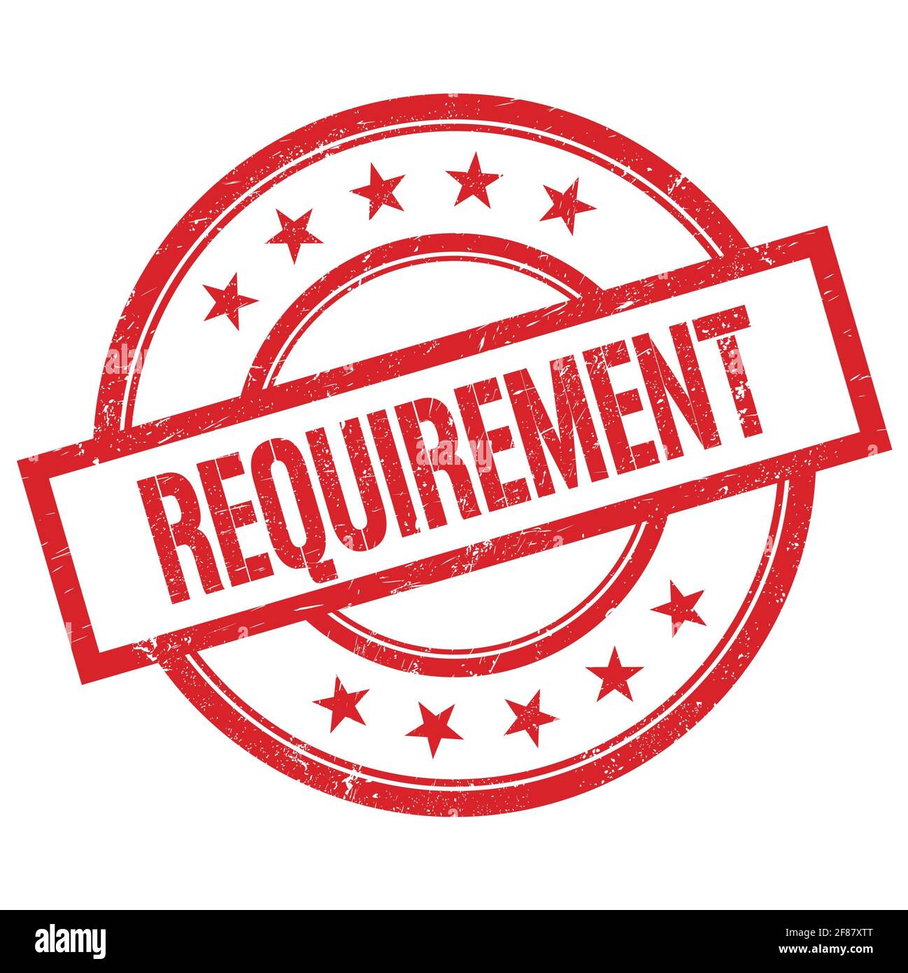Requirement stamp sign round hi-res stock photography and images - Alamy