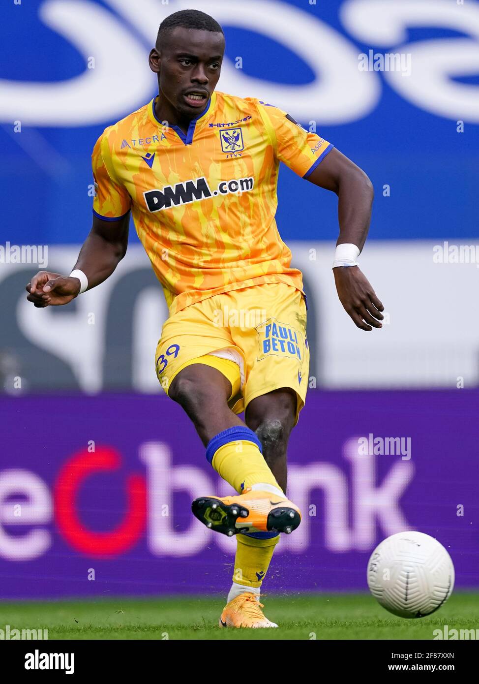 GENK, BELGIUM - APRIL 11: Jonathan Buatu of Sint-Truidense VV during ...