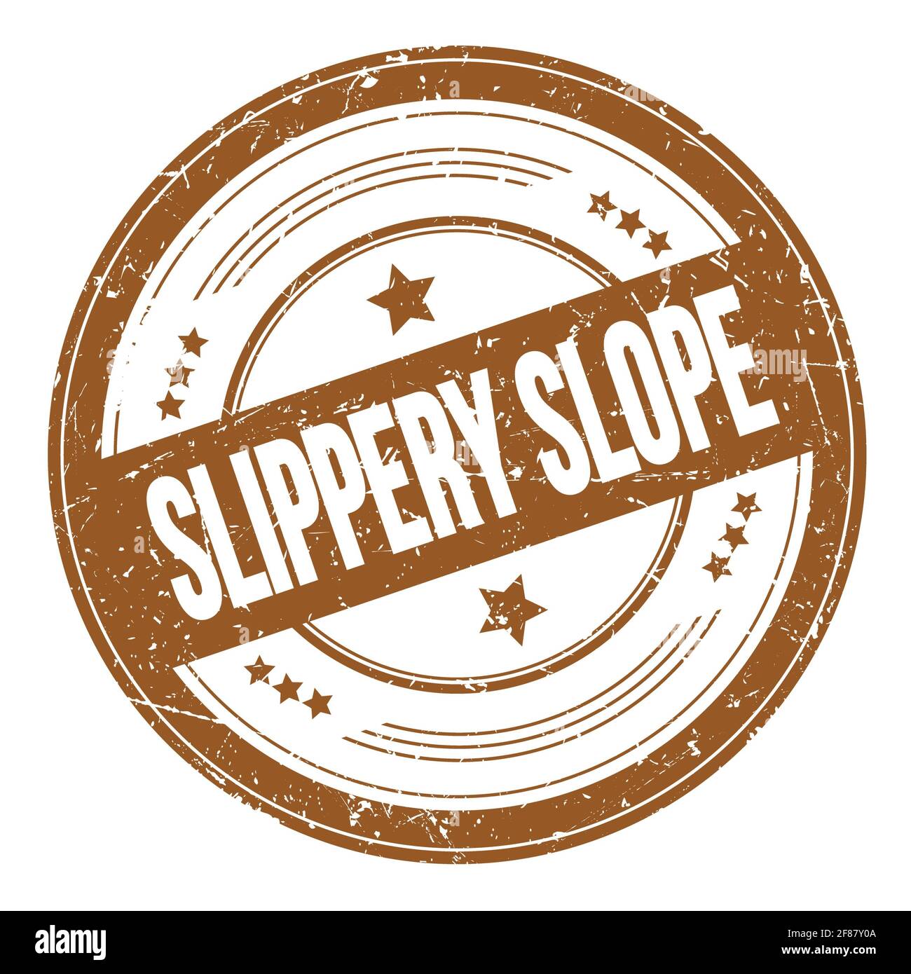 Concept slippery slope Cut Out Stock Images & Pictures - Alamy