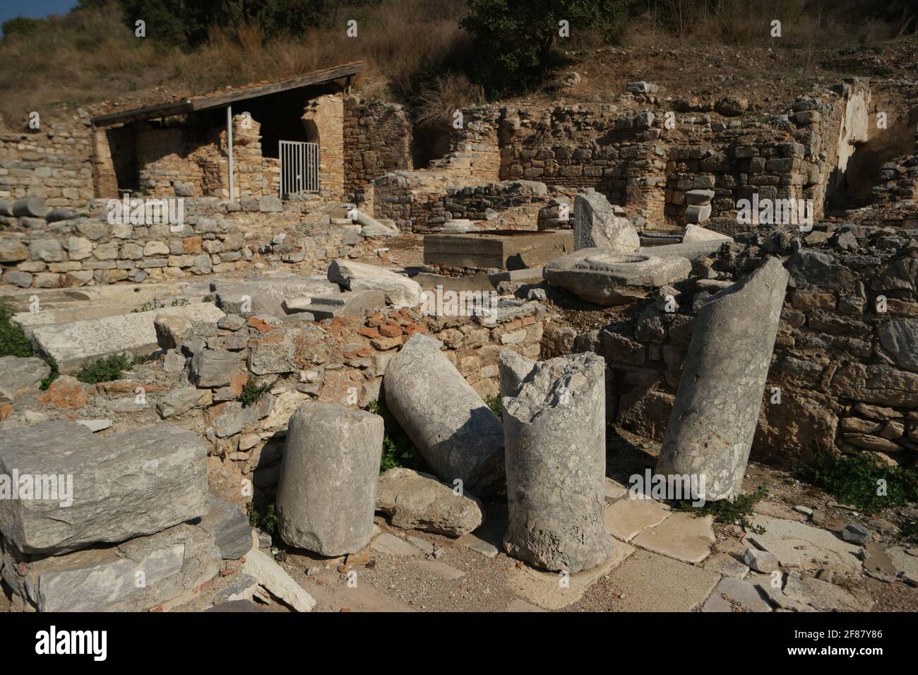 Historical ruins in the ancient city of Ephesus, Turkey Stock Photo - Alamy