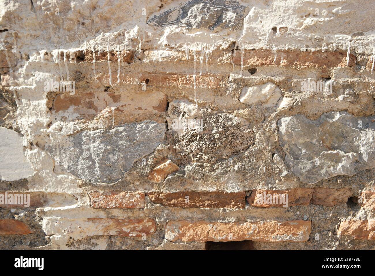 Mediterranean Ancient stone ruins surface. Archaeology concept Stock ...