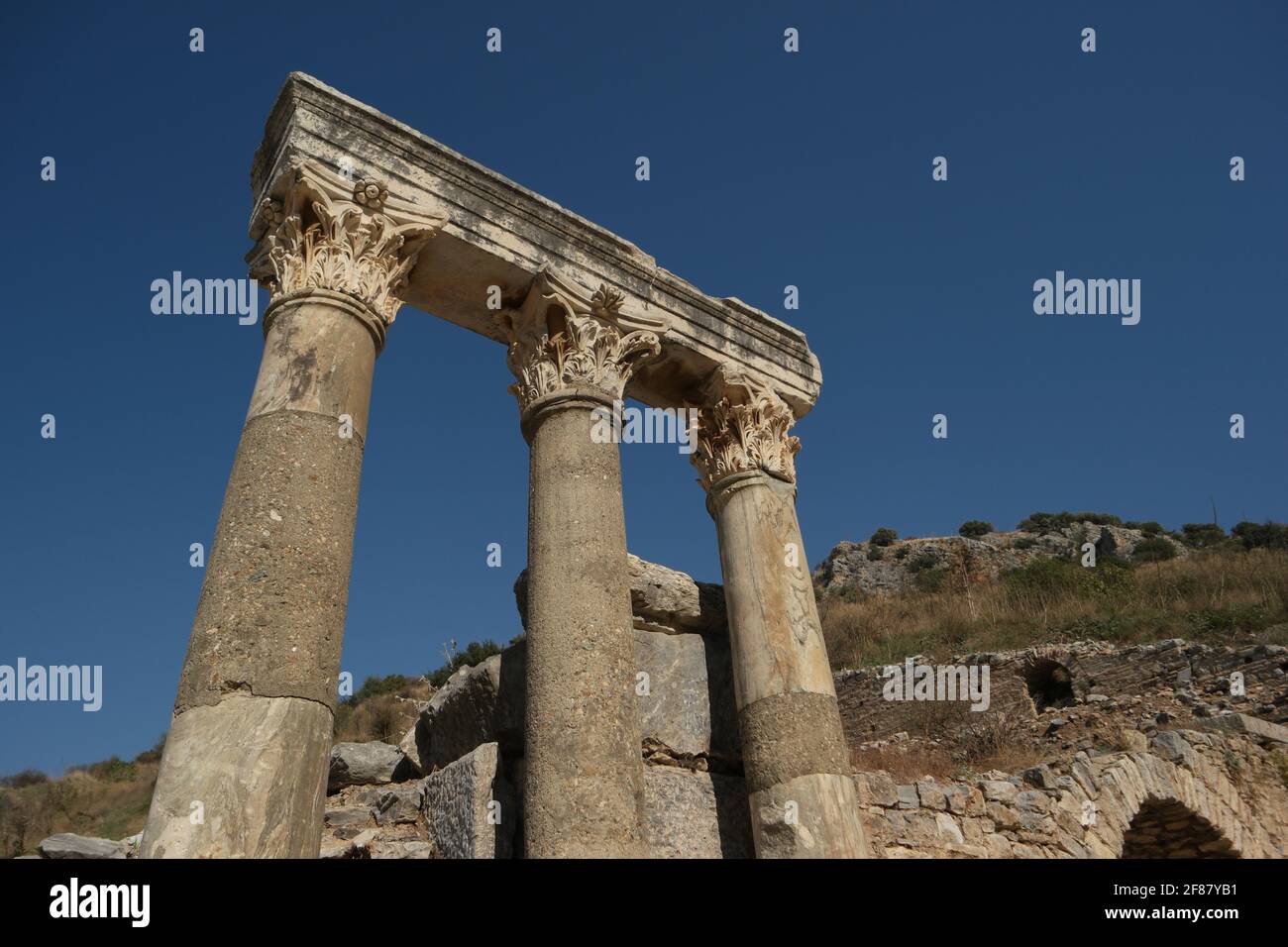 Archaeological ruins of an ancient city of Ephesus, Turkey Stock Photo ...