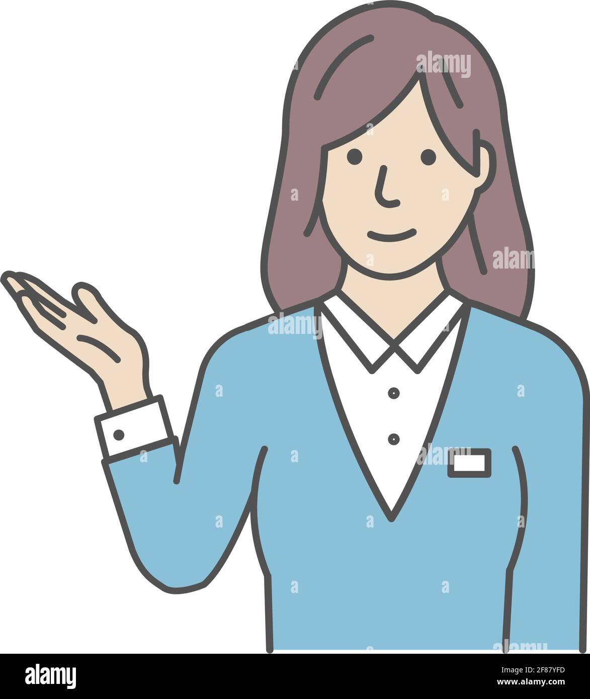Asian Businesswoman Pointing Finger Stock Vector Images Alamy