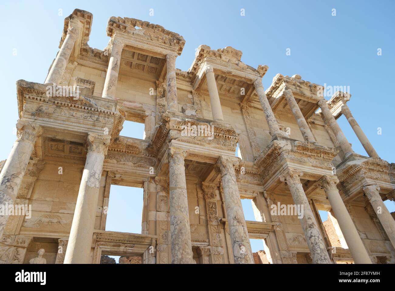 Famous facade celsus library hi-res stock photography and images - Alamy