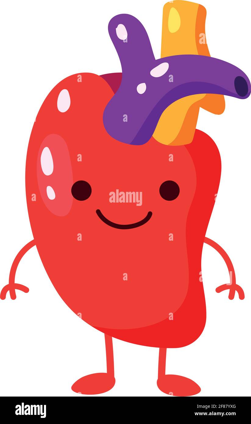 comic organ heart Stock Vector Image & Art - Alamy