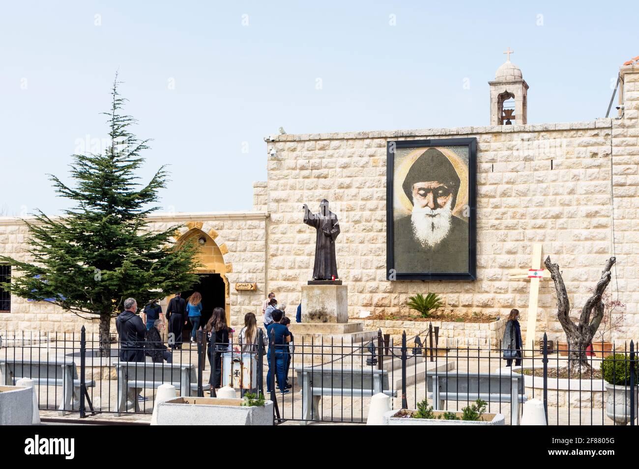 Monastery of Saint Maroun, Tomb of Saint Charbel, Lebanese Maronite order, Annaya, Lebanon Stock ...