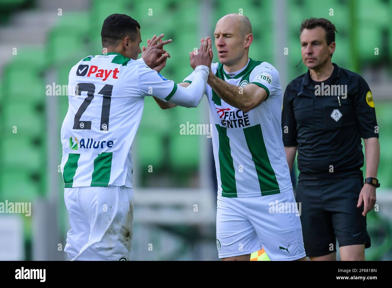 GRONINGEN, NETHERLANDS - APRIL 11: Alessio da Cruz of FC Groningen ...