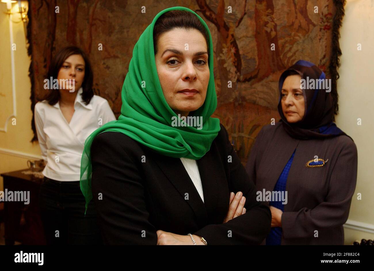 FATIMA GAILANI (CENTRE) WITH HER DAUGHTER HOMAIRA NASSER ZIA AND HER ...