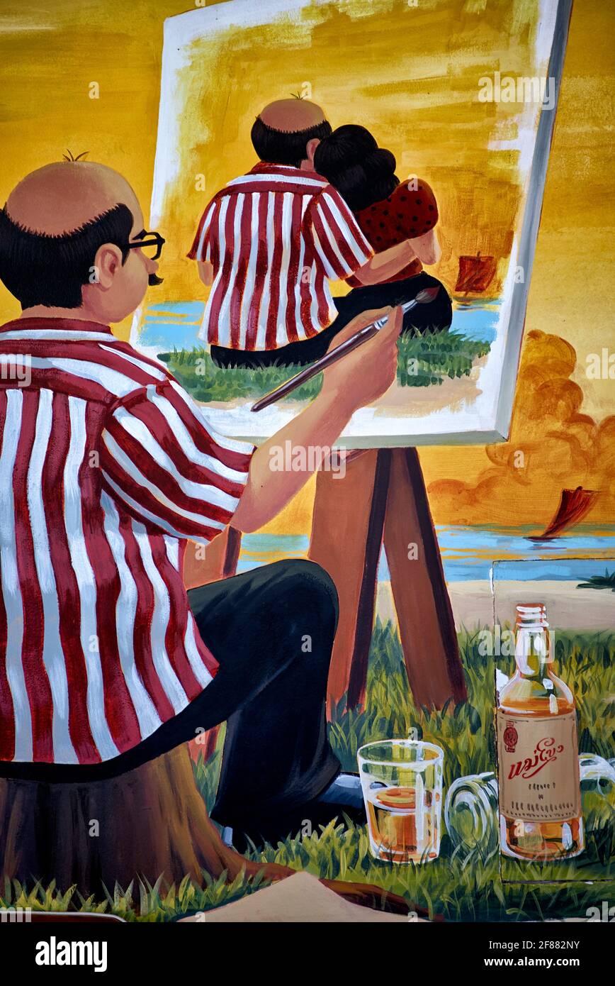 Painting vivid imagination of a painters vision and artistic ...