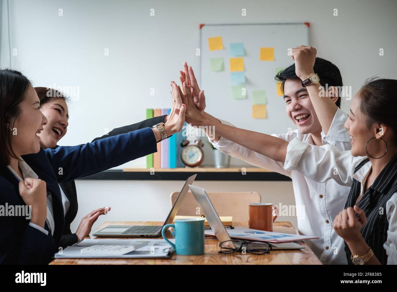 Image of Business Team Achievement Success Mission. Business financial ...