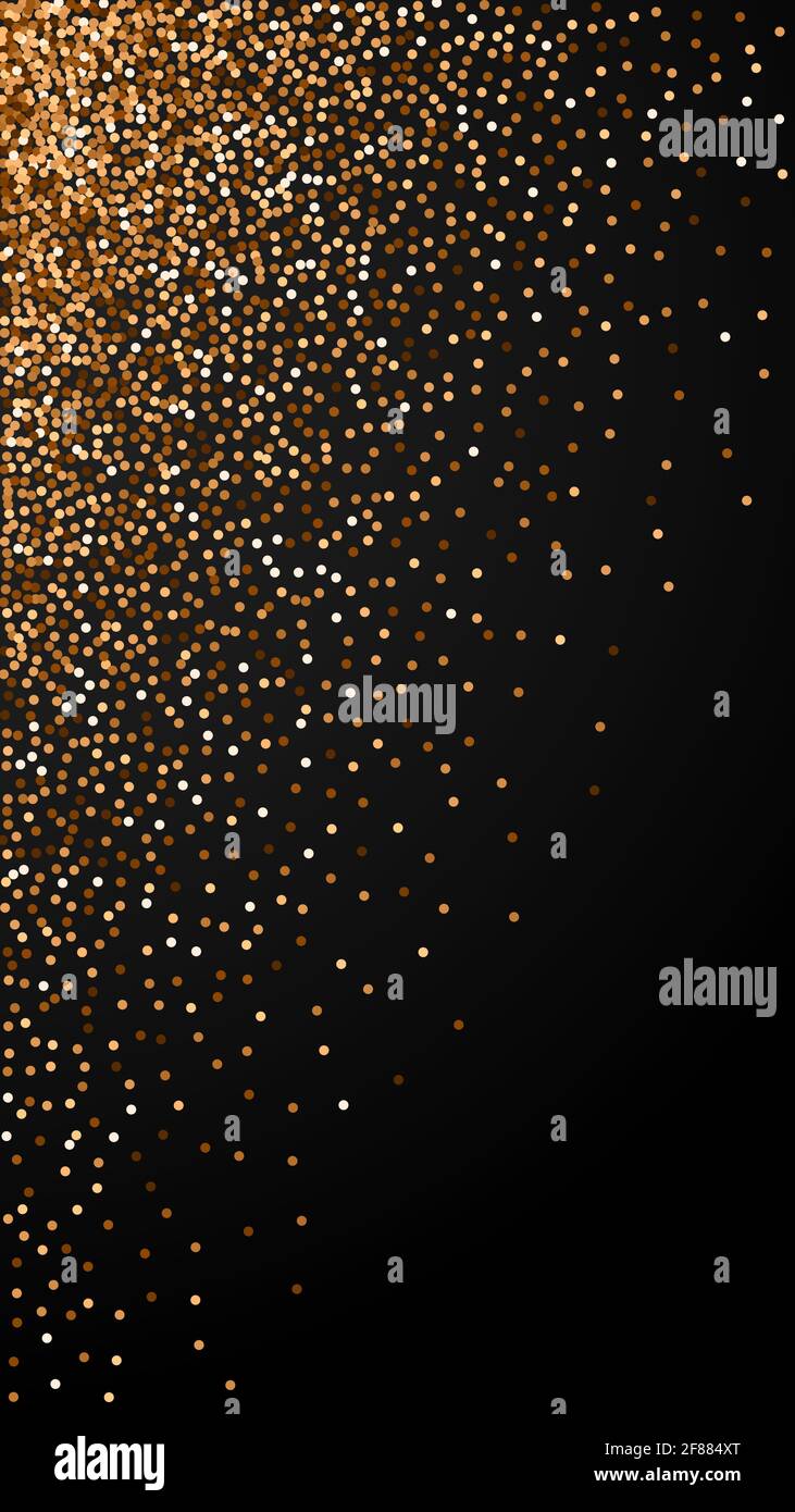 Red round gold glitter luxury sparkling confetti. Scattered small gold ...