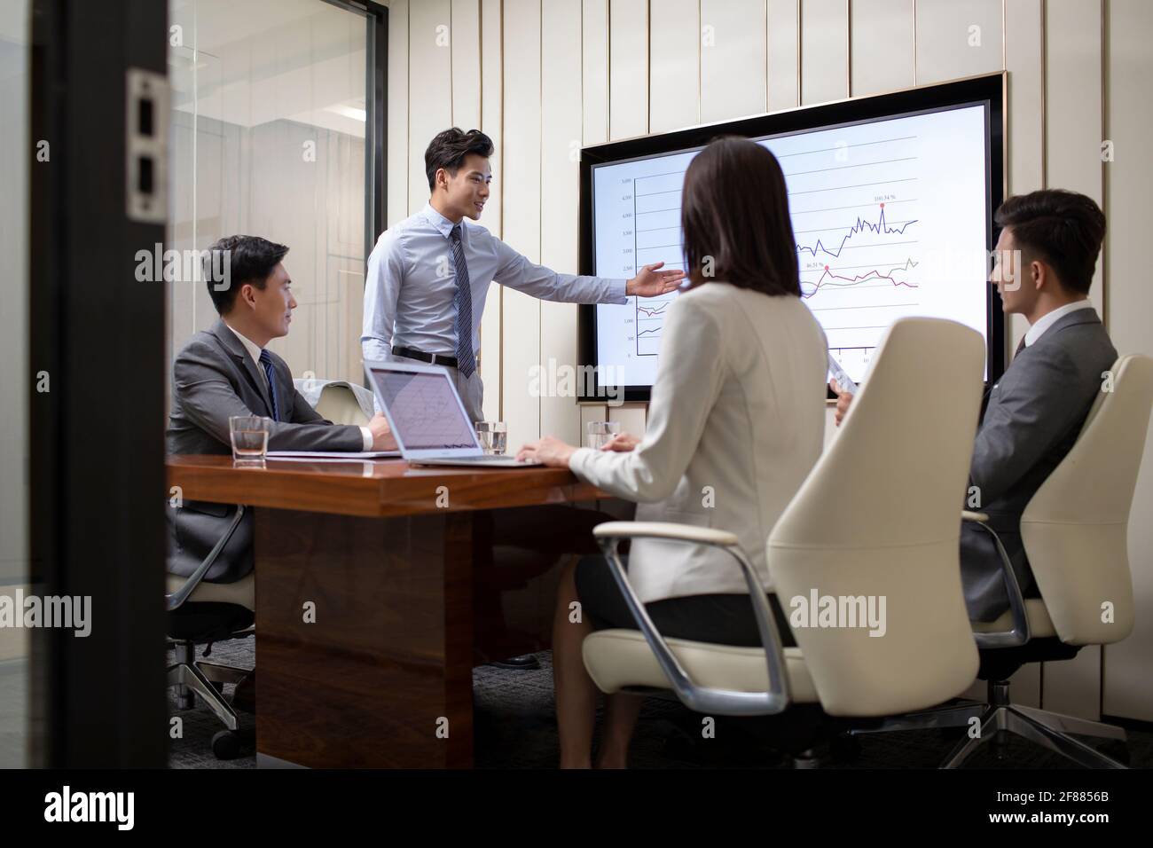Business people having meeting in conference room Stock Photo - Alamy