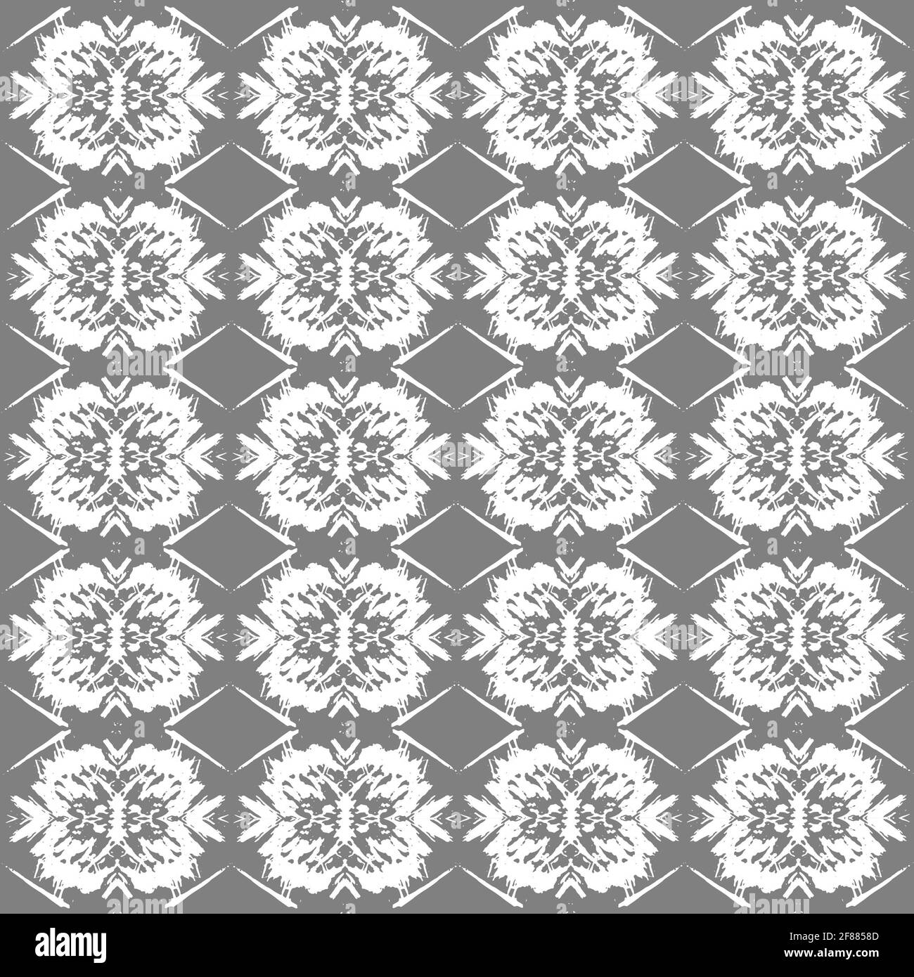 vector seamless pattern repeating abstract elements.Monochrome simple ...