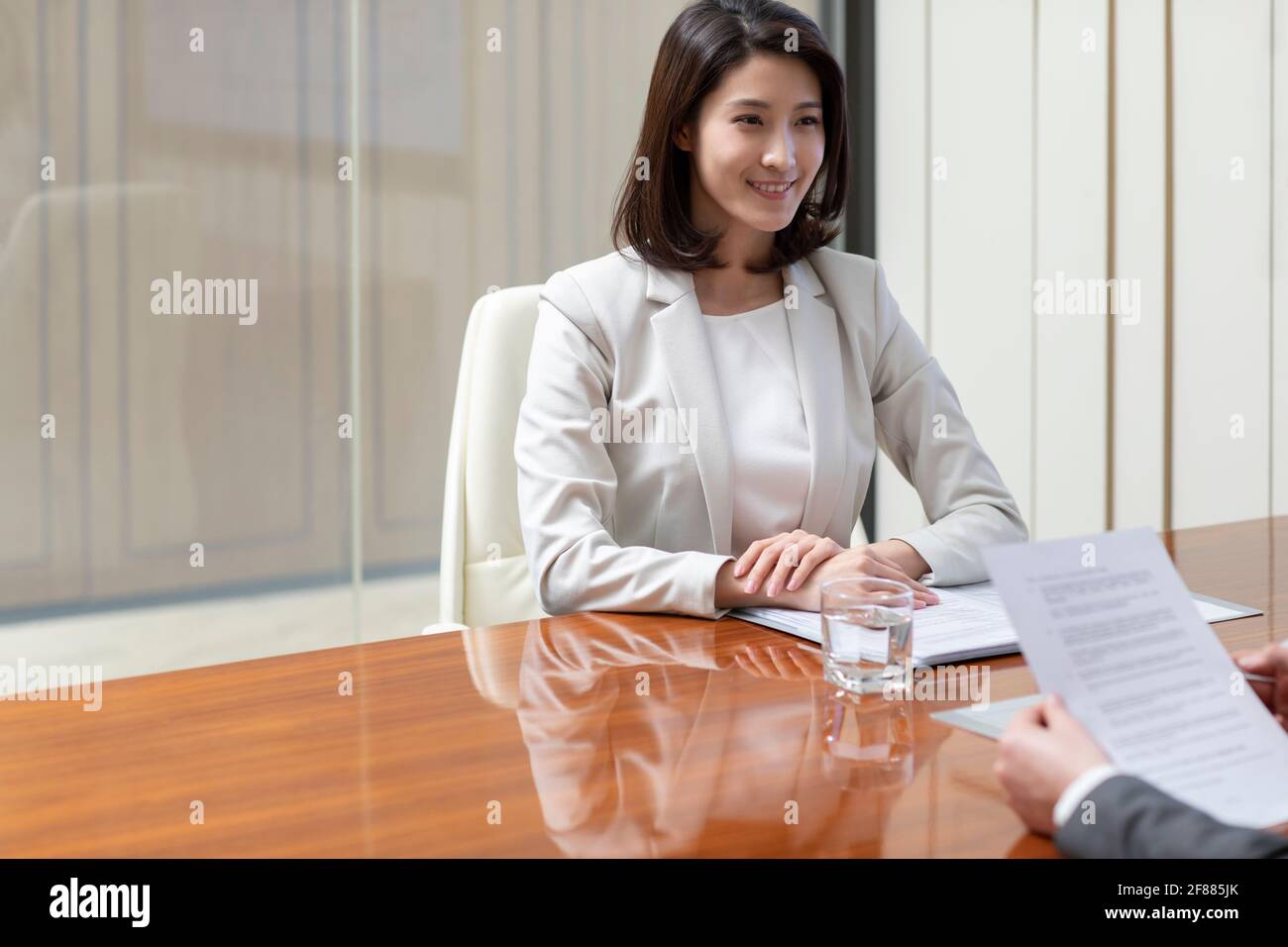 Asian interviewee hi-res stock photography and images - Alamy