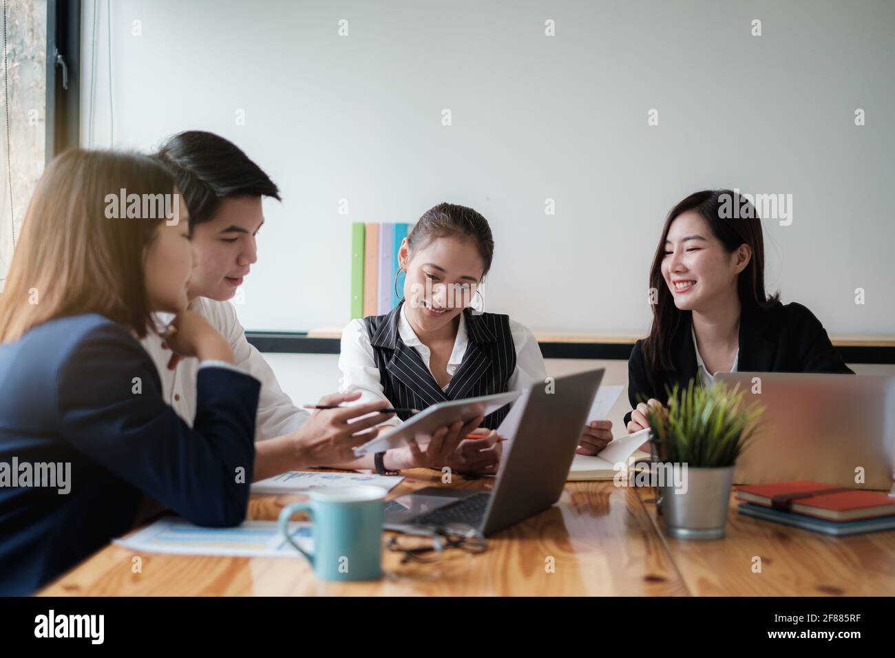 Fund managers team consultation and discuss about analysis Investment ...