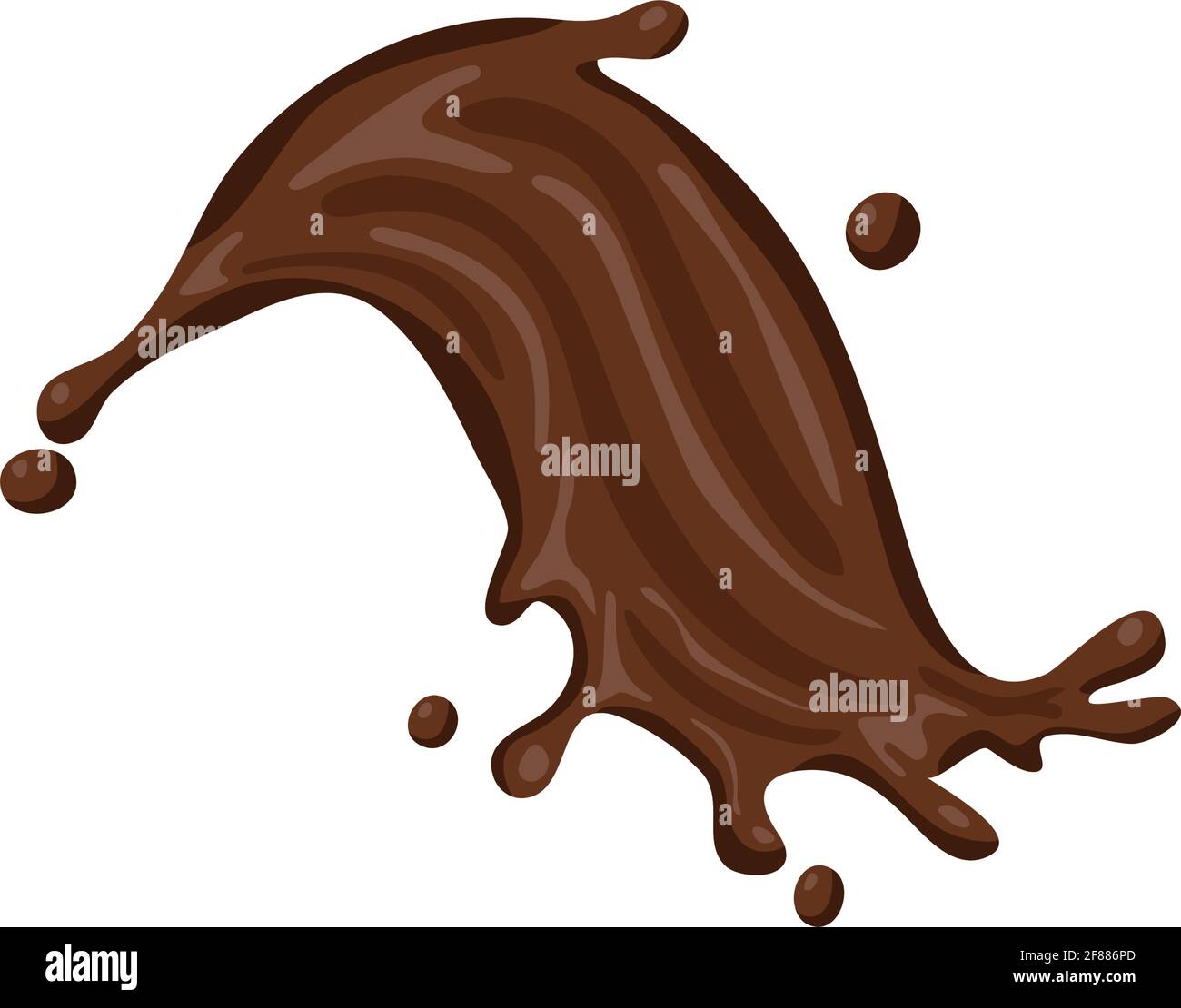 liquid chocolate splatter Stock Vector Image & Art - Alamy