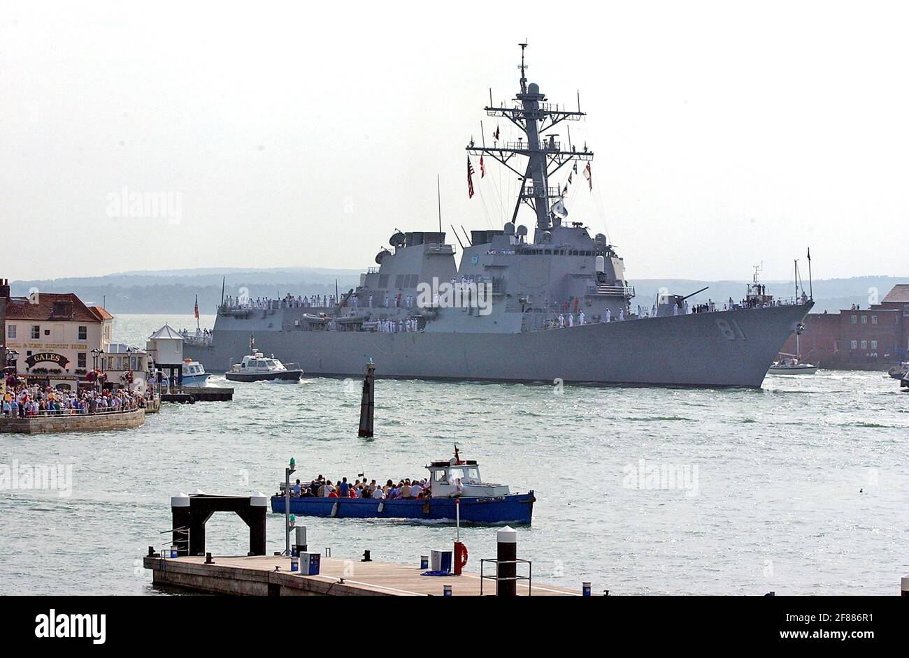 THE USS WINSTON S. CHURCHILL ARRIVES IN PORTSMOUTH. THE MOST ADVANCE ...
