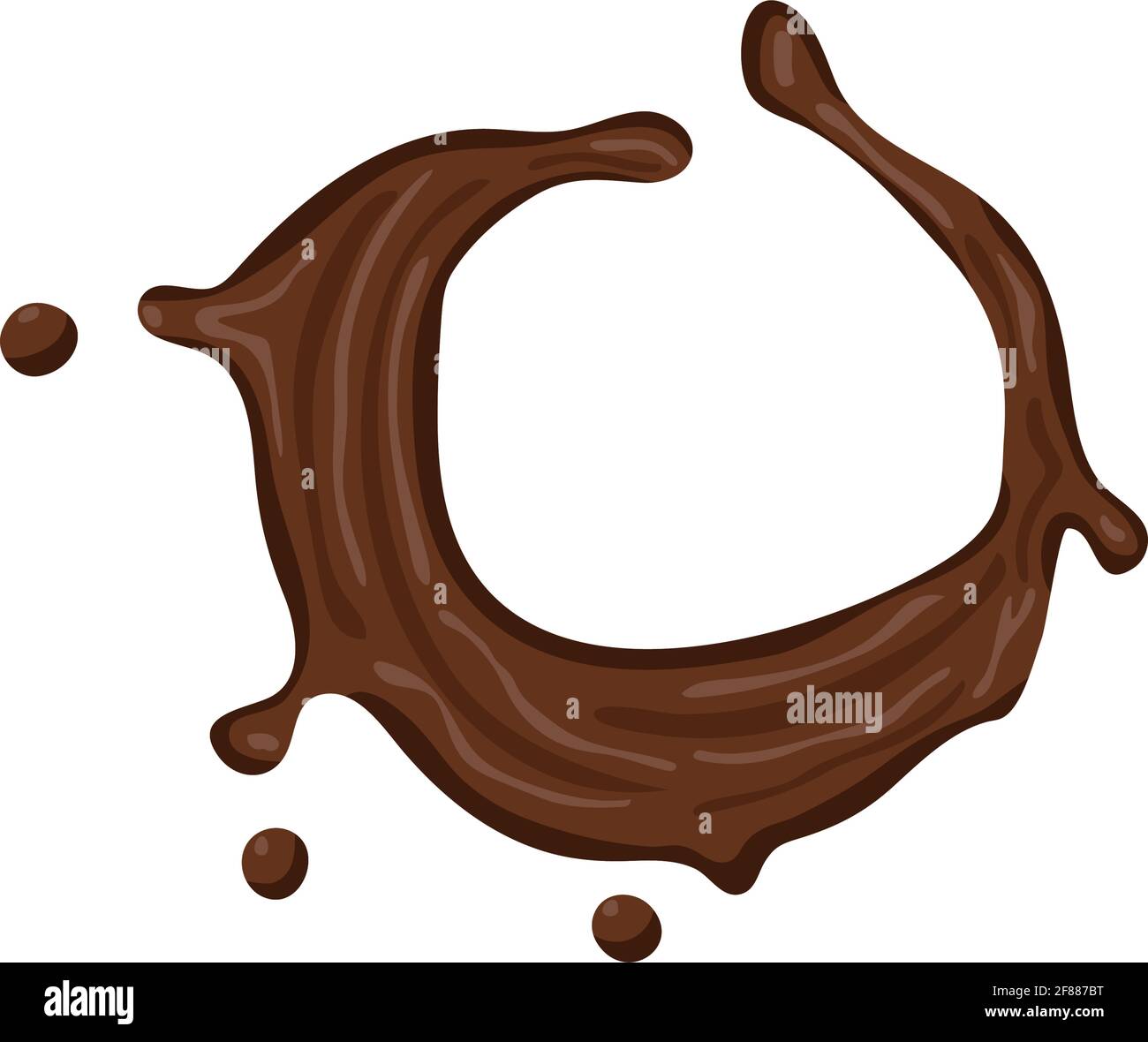 liquid chocolate circle Stock Vector Image & Art - Alamy