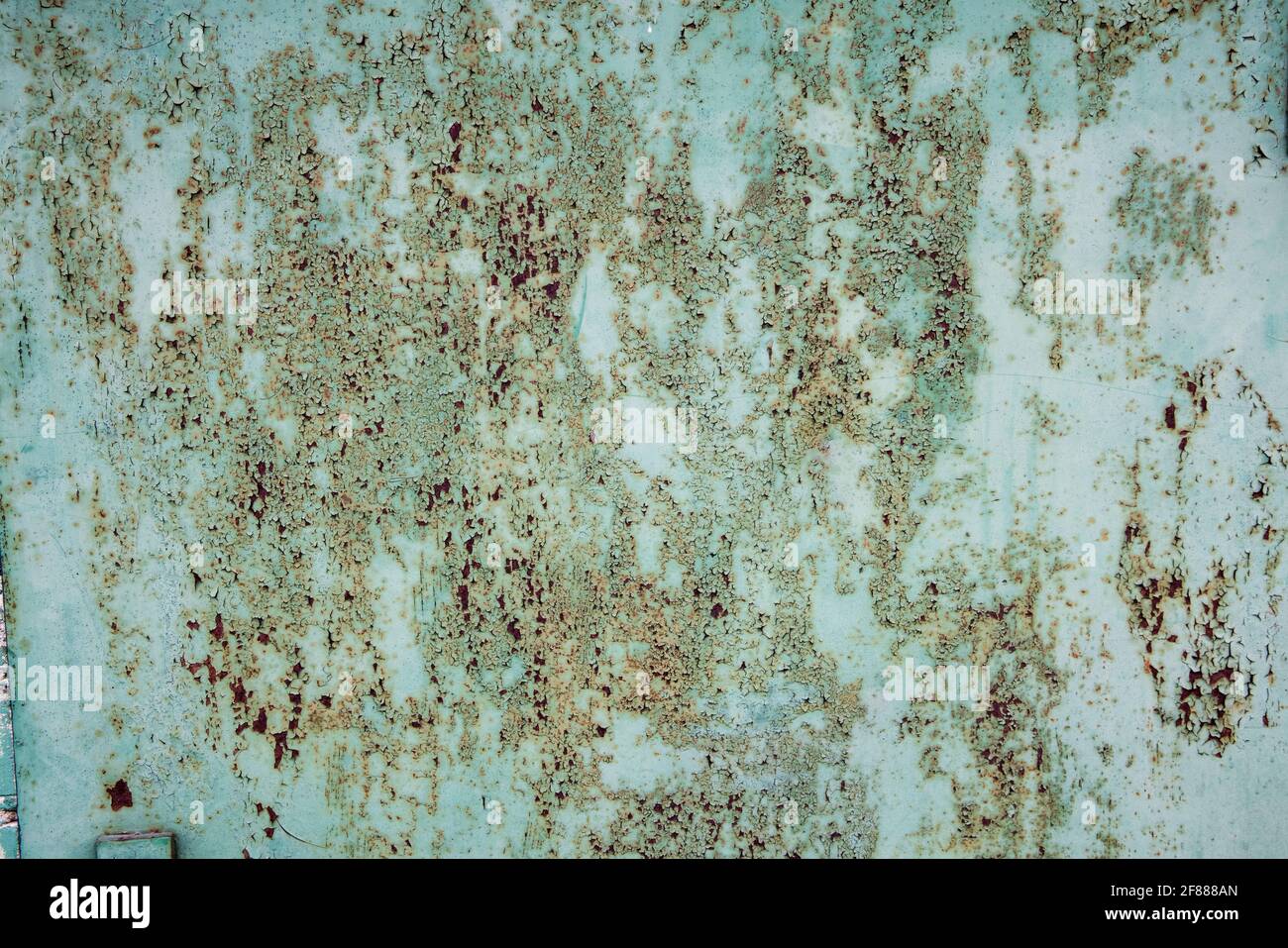 Rusty old metal texture with remnants of the paint. Grungy background ...