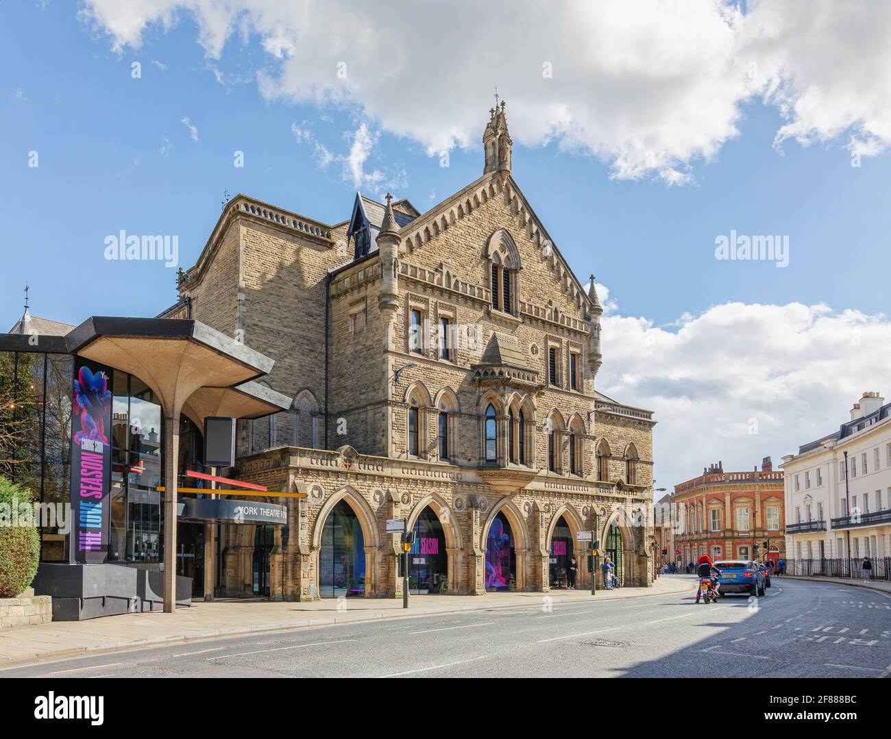 The 18th Century York Theatre Royal with its added modern foyer. People ...