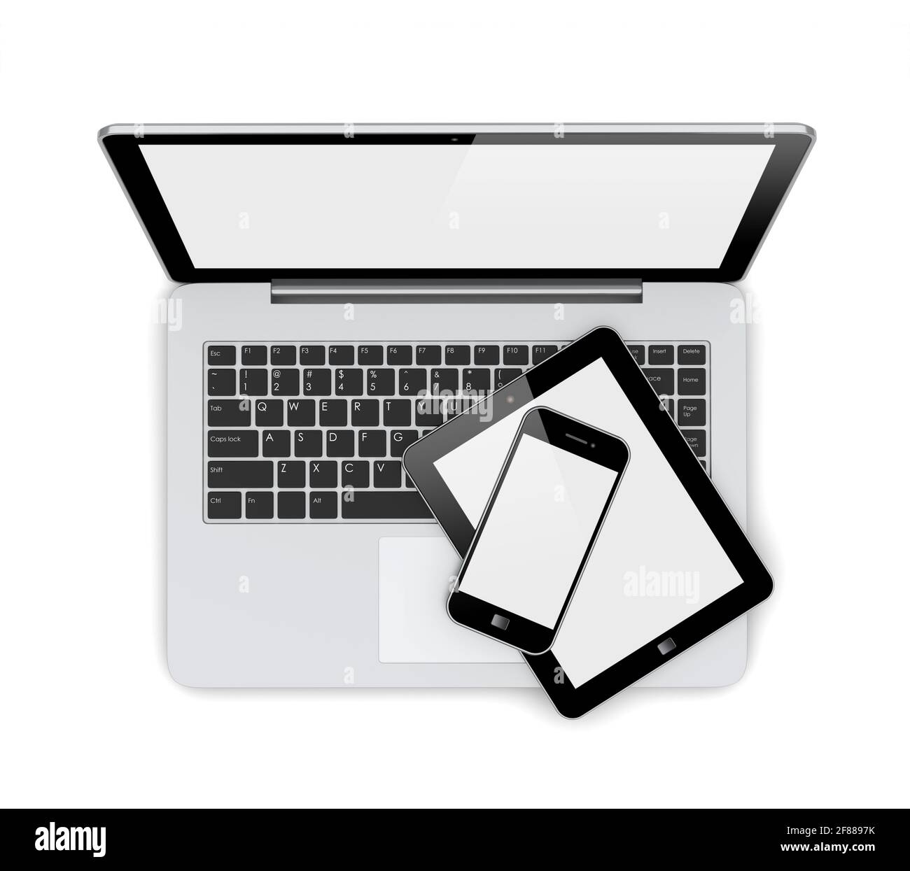 3d computer laptop mobile phone hi-res stock photography and images - Alamy