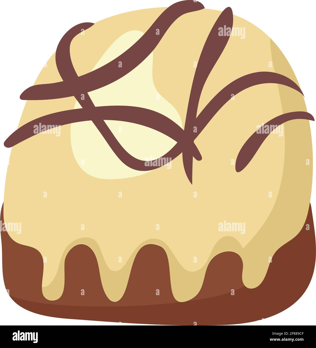 white chocolate topping Stock Vector Image & Art - Alamy