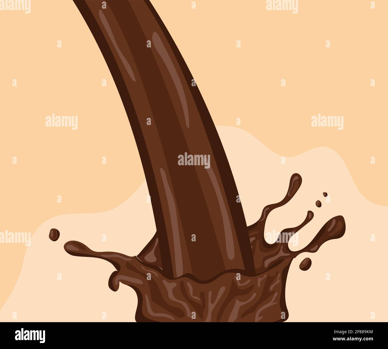 blast liquid chocolate Stock Vector Image & Art - Alamy