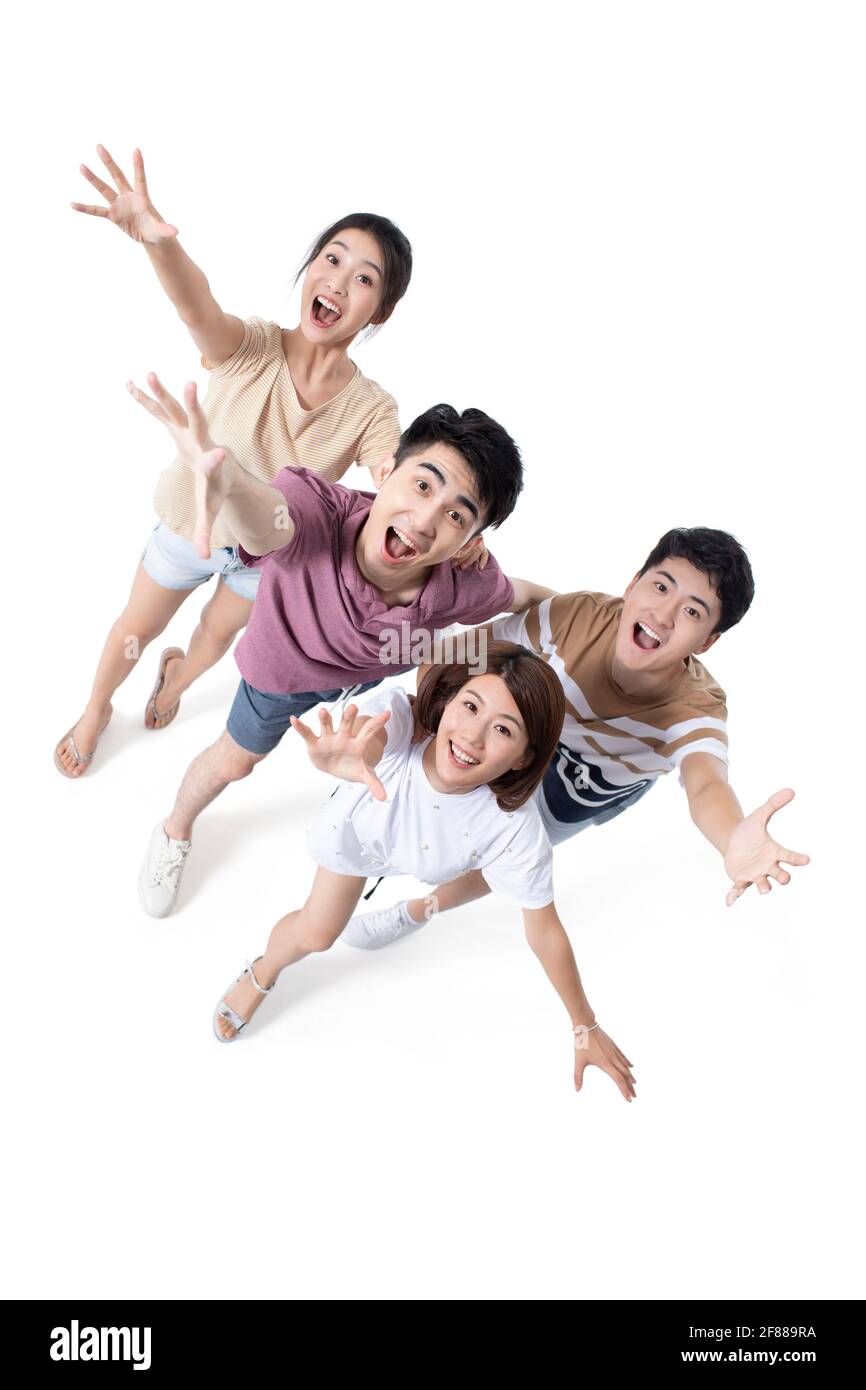 Surprised group people Cut Out Stock Images & Pictures - Alamy