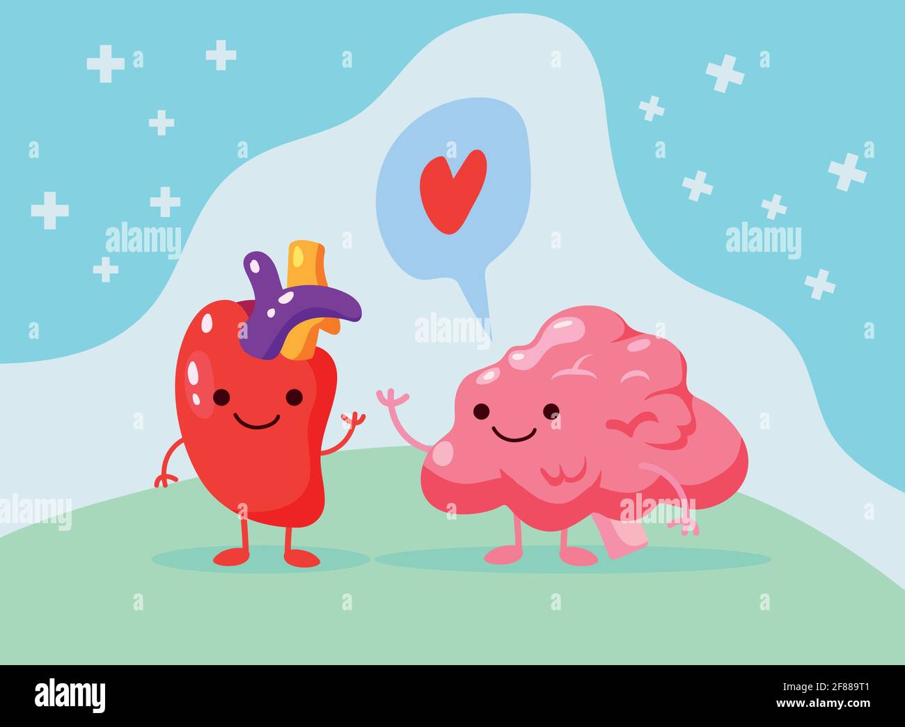 heart and brain Stock Vector Image & Art - Alamy