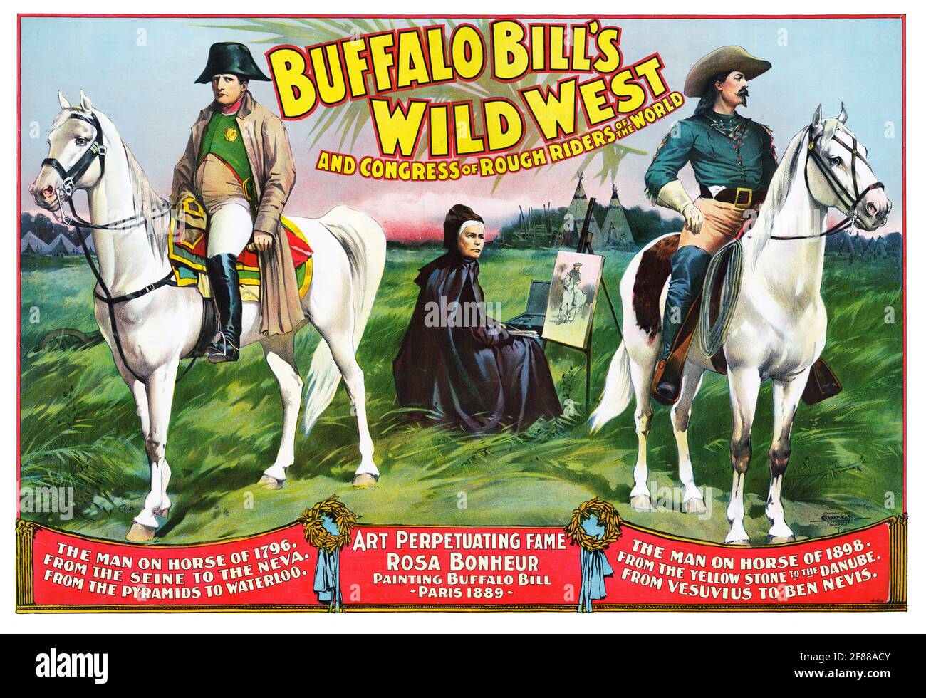 Painting of buffalo bill Cut Out Stock Images & Pictures - Alamy