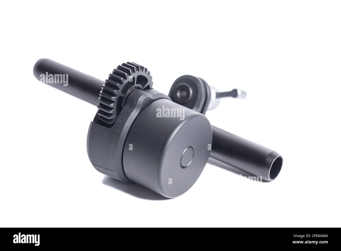 Focus motor for camera isolated on white background Stock Photo - Alamy