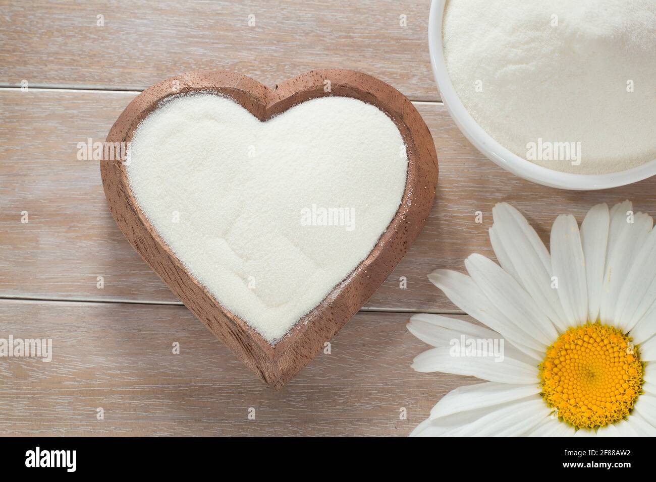 Collagen protein powder - Hydrolyzed Stock Photo - Alamy