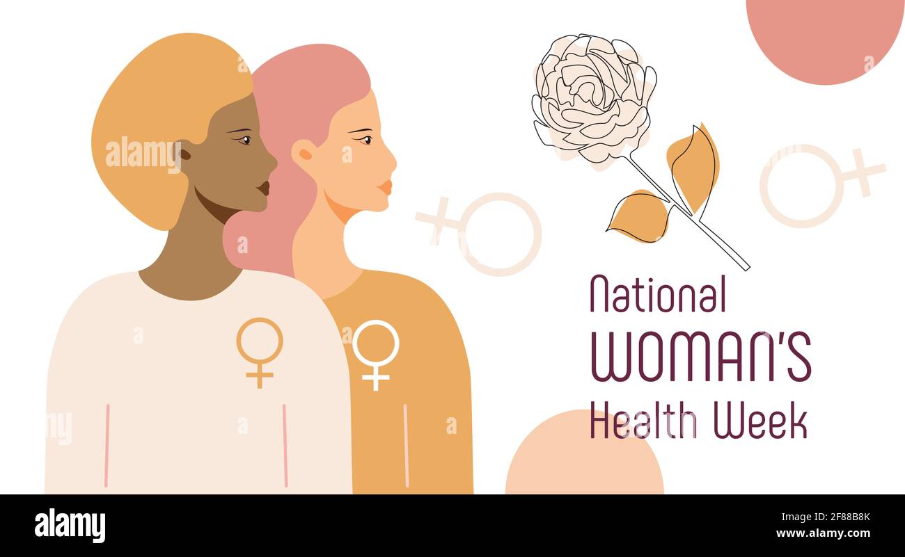 National Womens Health Week Concept Vector For Web App Event On