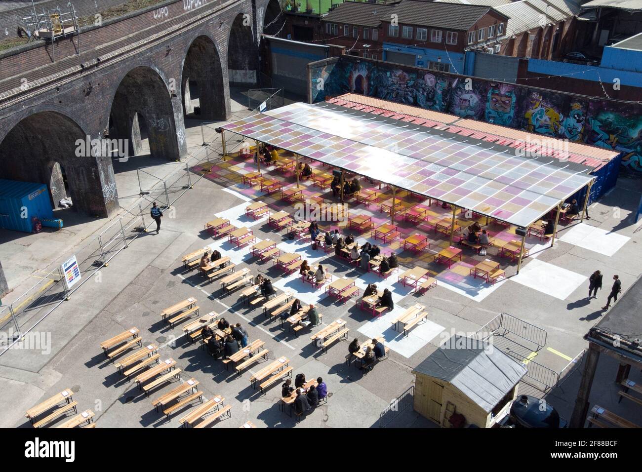 Digbeth, Birmingham, West Midlands, UK. 12th Apr, 2021. Pubgoers ...
